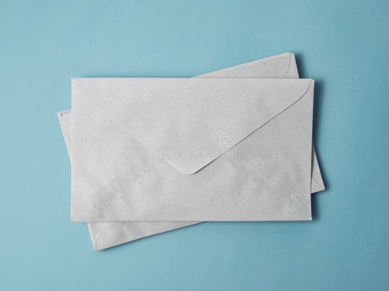 Envelope Mock Up, White Blank Empty Copy Space Paper Stock Image ...