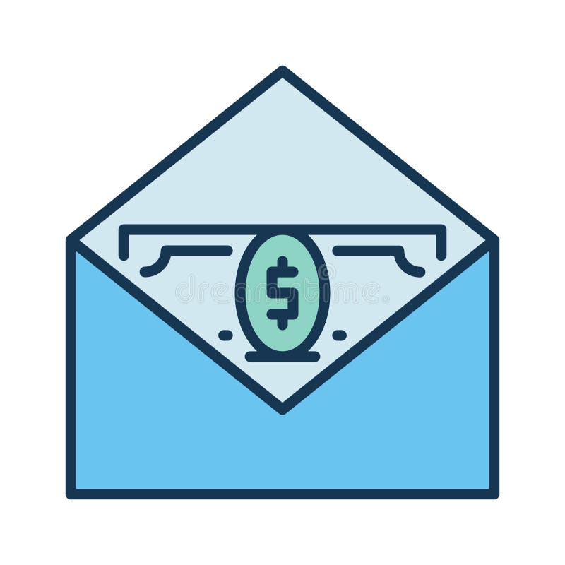 Envelope and Money Vector USA Corruption Concept Colored Icon Stock ...
