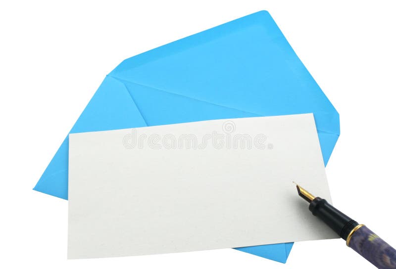 Envelope and note stock image. Image of handwritten, information - 3273101