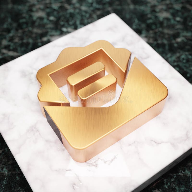 Envelope Open Text Icon. Bronze Envelope Open Text Symbol on White ... Envelope Open Text Icon. Bronze Envelope Open Text Symbol on White ...