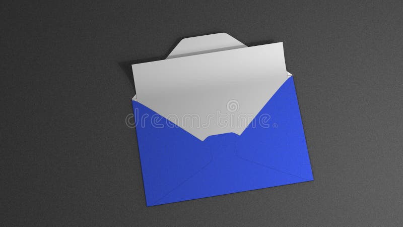Envelope Opening with Blank Paper Pull Out Animation. Stock Video ...
