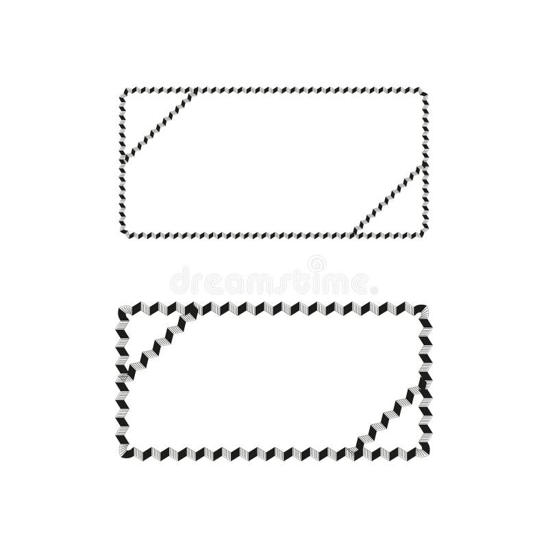 Envelope Outline. Geometric Mail Shape. Abstract Postal Symbol. Black ...