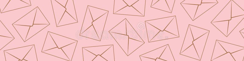 Envelope pattern banner stock vector. Illustration of document - 258975273