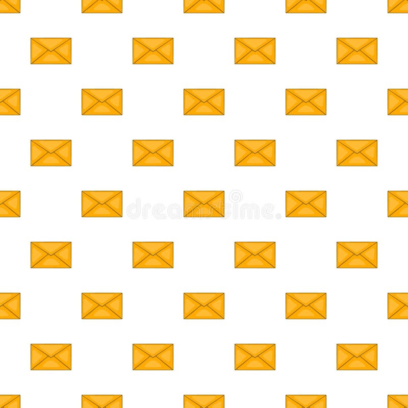 Envelope Pattern, Cartoon Style Stock Vector - Illustration of design ...