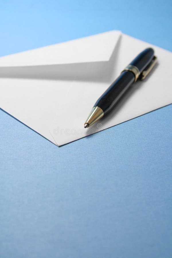 Envelope and pen stock photo. Image of post, message, media - 1319068
