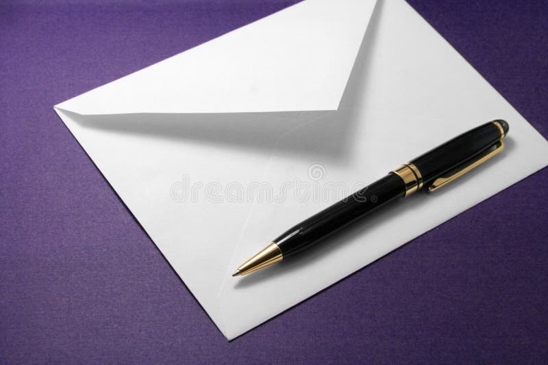 Envelope and pen stock photo. Image of contact, communication - 1323698