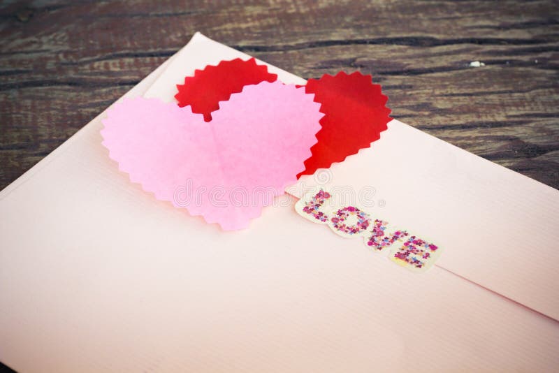 Envelope and Pen with Heart Stock Photo - Image of notepad, page: 37267606