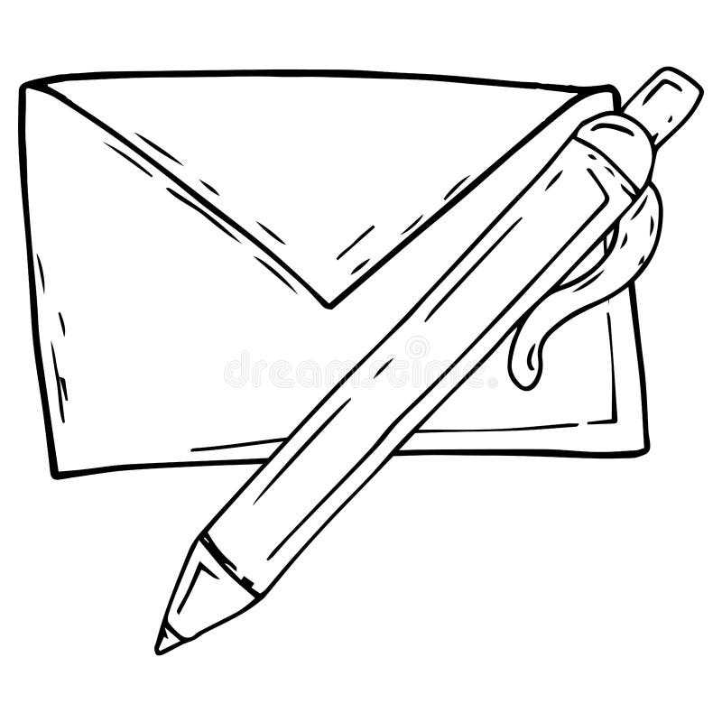 Email Coloring Page Stock Illustrations – 55 Email Coloring Page Stock ...
