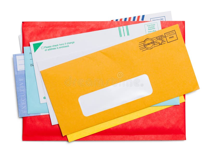 Envelope Pile stock photo. Image of pile, white, packet - 98047670