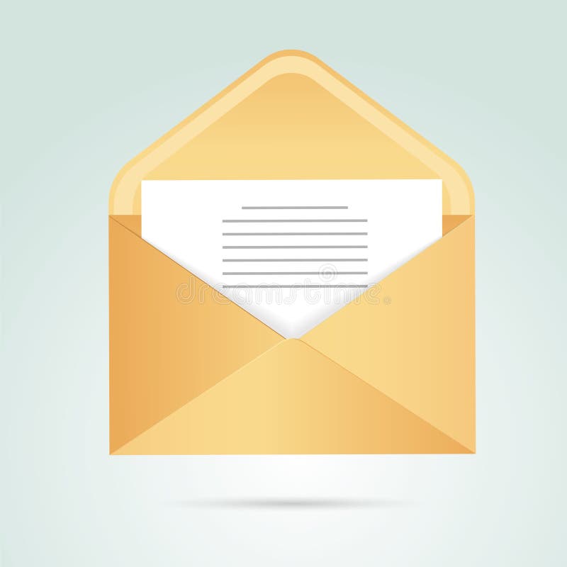 Yellow Opened Box Icon with Grey Shadow on White Stock Vector ...