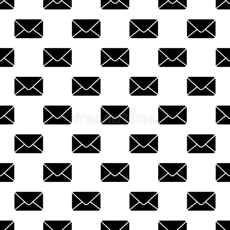 Envelope Seamless Pattern. Mail Texture Made with Sealed Envelope Icons ...