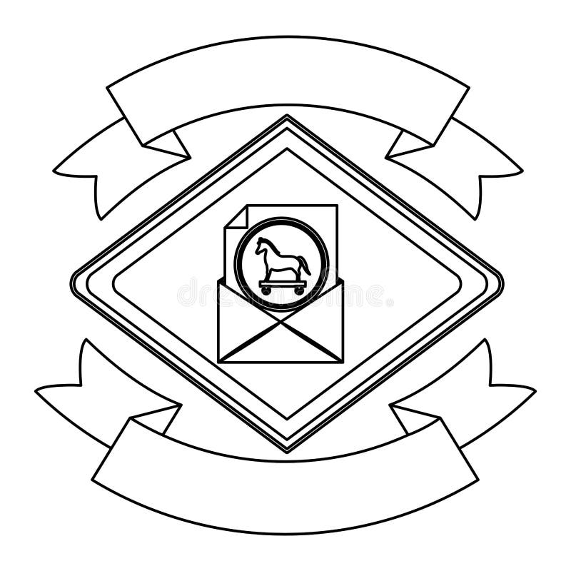 Envelope of Security System Design Stock Illustration - Illustration of ...