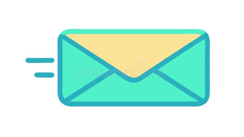 Envelope Send Icon, Email Message Symbol, Vector Design Generative AI ...