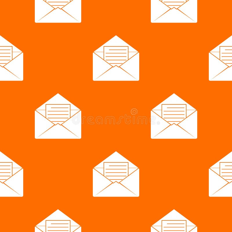 Envelope with Sheet of Paper Pattern Seamless Stock Vector ...