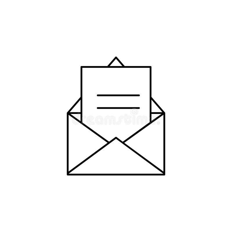 Envelope, Sms, Letter Icon. Simple Line, Outline Vector of Information ...