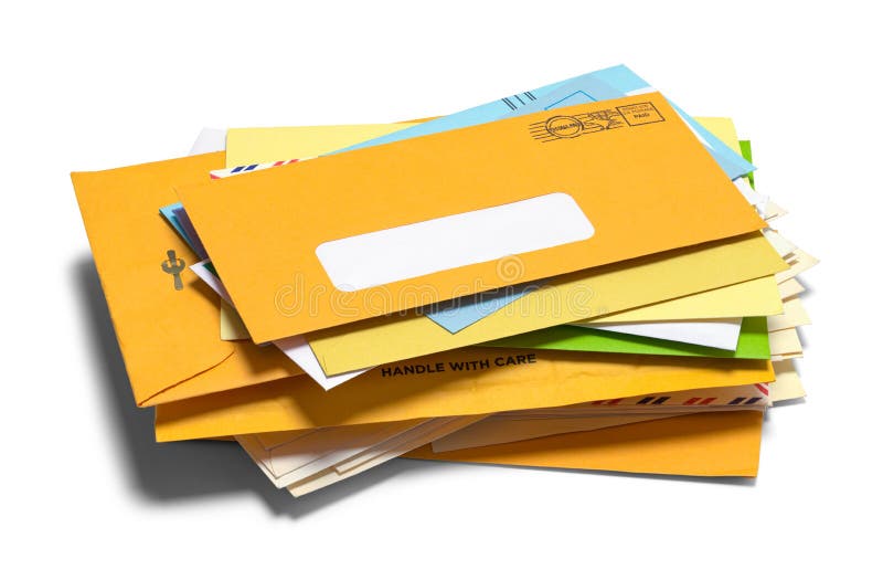 Stack of mail stock image. Image of post, communication - 28655715