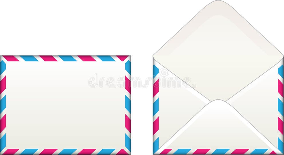 Envelope stock vector. Illustration of back, vector, front - 44753394