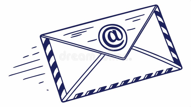 Envelope with at Symbol, Email Communication and Digital Message Vector ...
