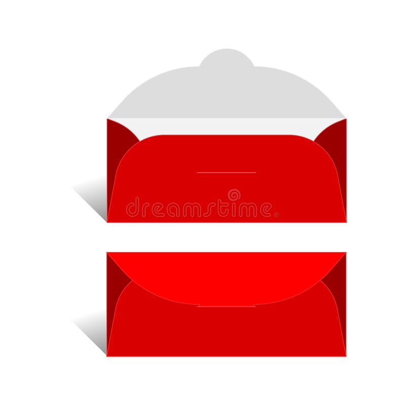 Envelope Template, with 3D Box, Size 11.5 X 5 in, Vector File Stock ...