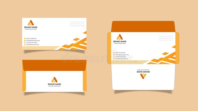 A4 Envelope Templates Design for Corporate Company Stock Vector ...