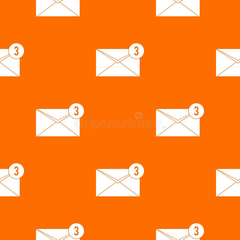 Envelope with Three Messages Pattern Seamless Stock Vector ...
