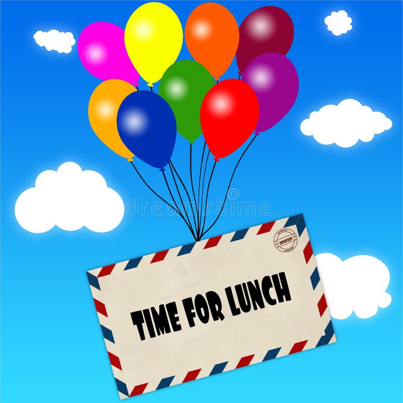 Out to lunch message stock vector. Illustration of symbol - 28035467