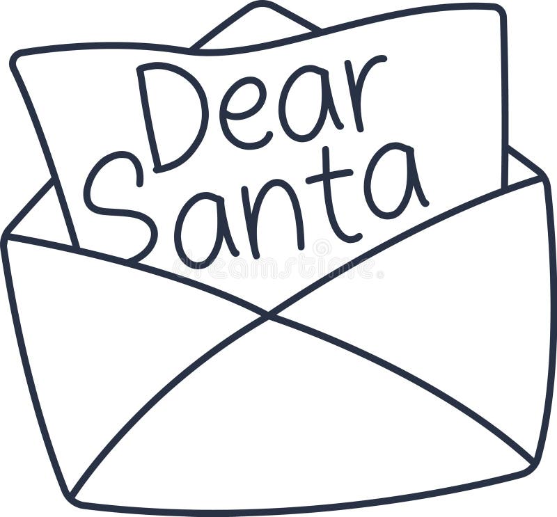 Envelope To Santa stock vector. Illustration of postmark - 290259349