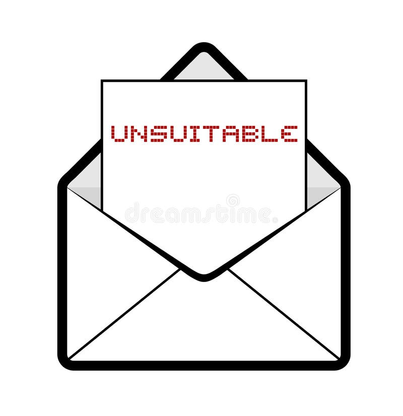 Unsuitable Message Stock Illustrations – 20 Unsuitable Message Stock ...
