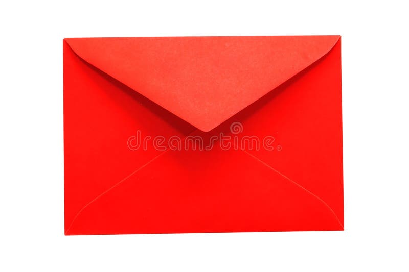 Envelope vermelho foto de stock. Imagem de trajeto, decorado - 6161558