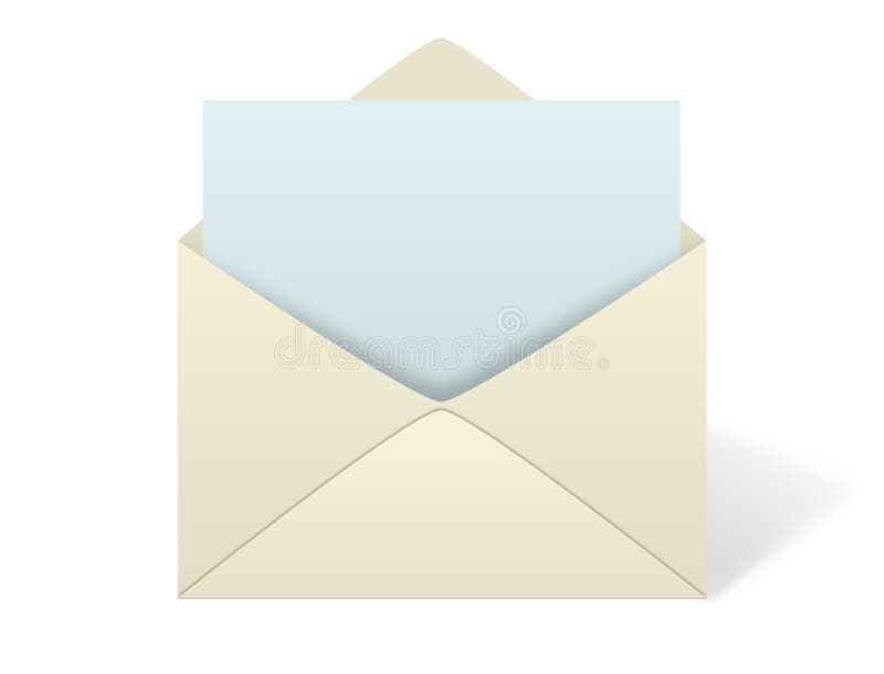 Envelope on White Background Stock Illustration - Illustration of ...