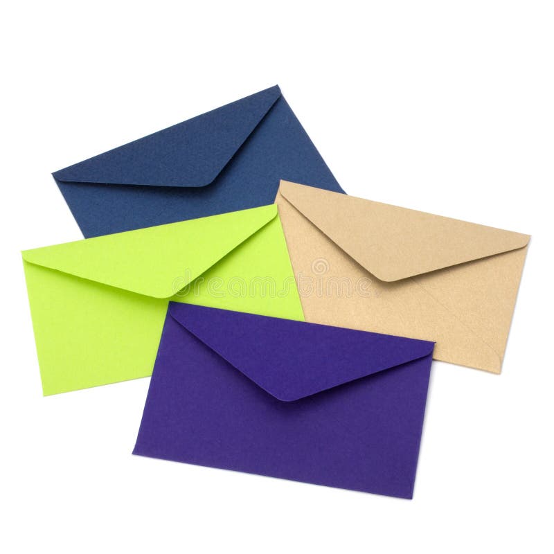 Colour envelope stock image. Image of stationary, message - 5360061