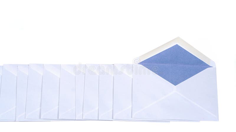 Envelope white empty stock image. Image of office, information - 10008717