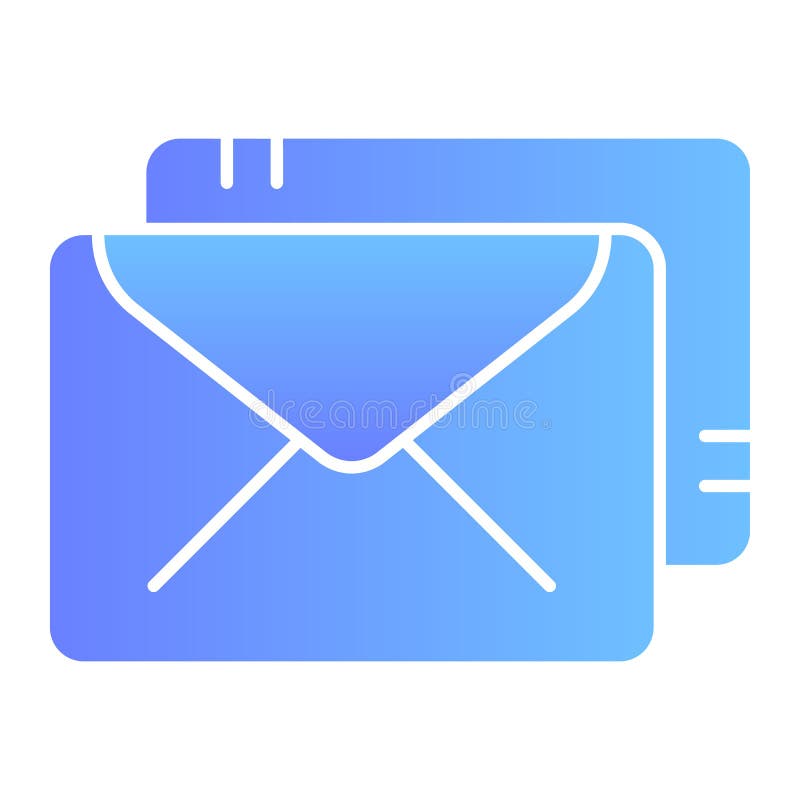 Envelopes Flat Icon. Mail Color Icons in Trendy Flat Style. Post ...