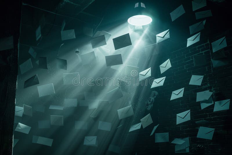 Envelopes Floating in a Dark Room Illuminated by a Single Light Source ...