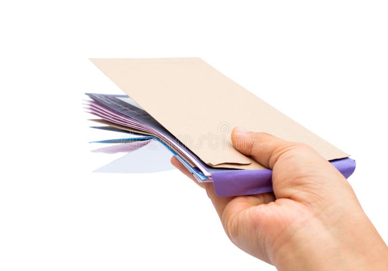 Envelopes in hand stock image. Image of card, caucasian - 32821811