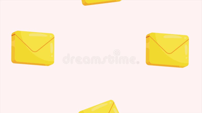 Envelopes Mail Messages Pattern Animation Stock Video - Video of motion ...