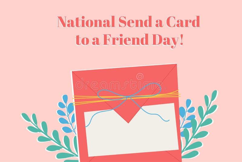 Envelopes. National Send a Card To a Friend Day Stock Vector ...