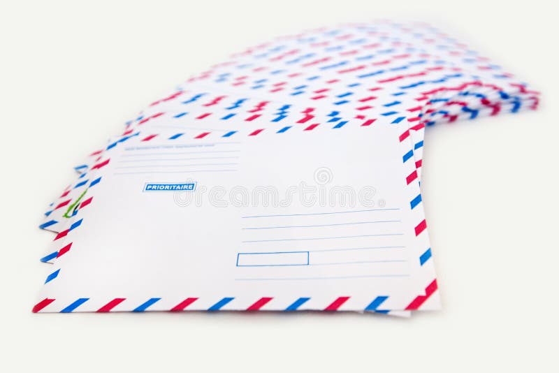 Mail. Stack of Envelopes and Empty Letters Stock Illustration ...