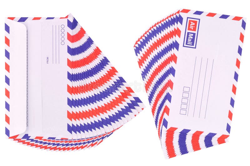 Enveloppe Classique De La Poste Aérienne D'isolement Image stock ...