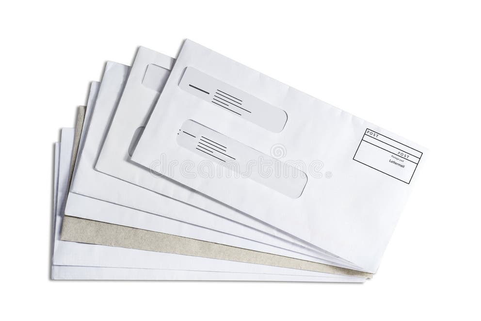 Enveloppe stack stock image. Image of envelope, paper - 68346159