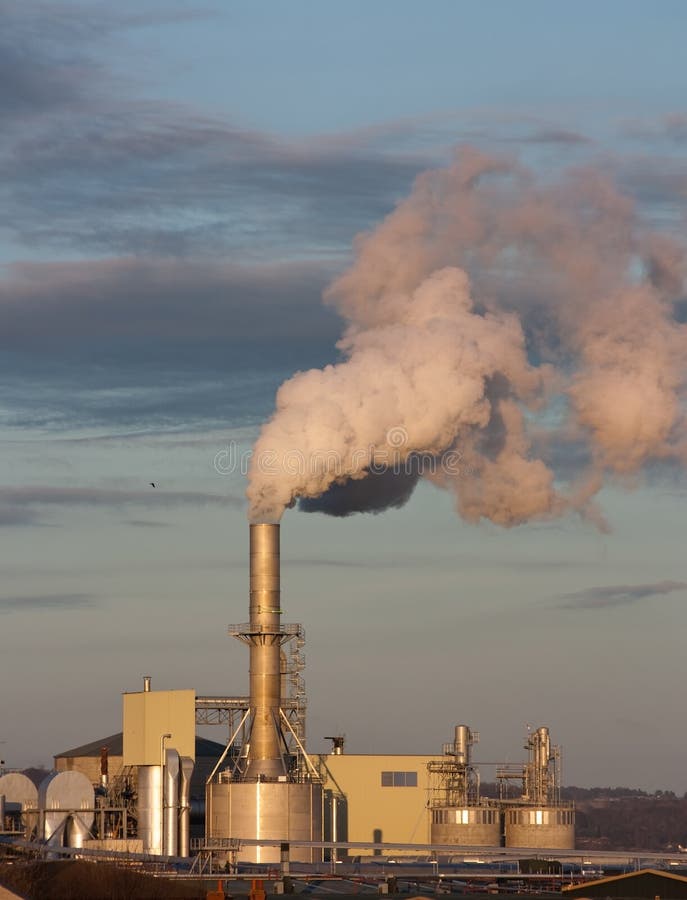 Steel factory. Pollution. stock photo. Image of technology - 18978926