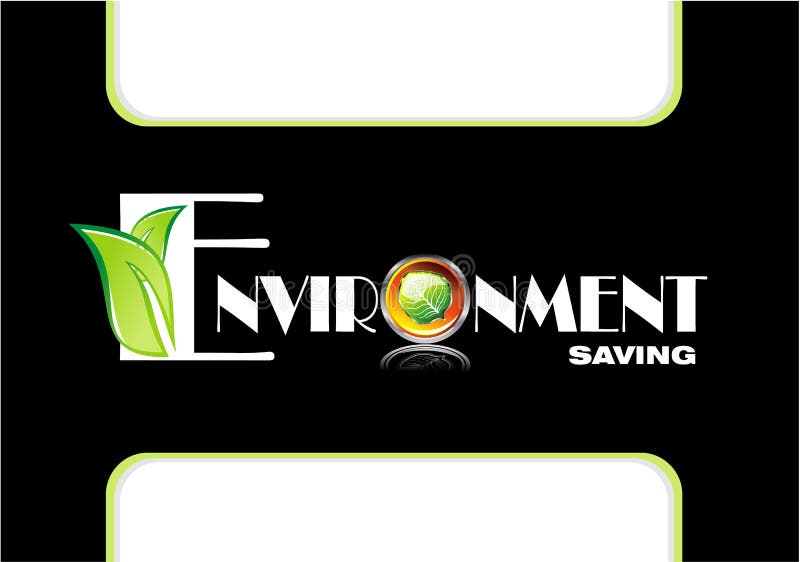 Environmental Green Business Card Template Stock Vector - Illustration ...