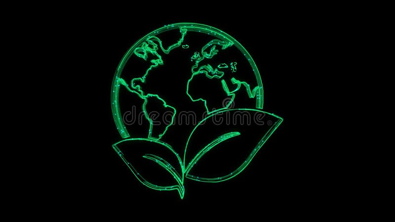 Medio Ambiente Logo Weltplanetenblattökologieumweltnaturzeichnung