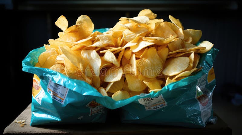 Environment bags of chips stock illustration. Illustration of landfill ...