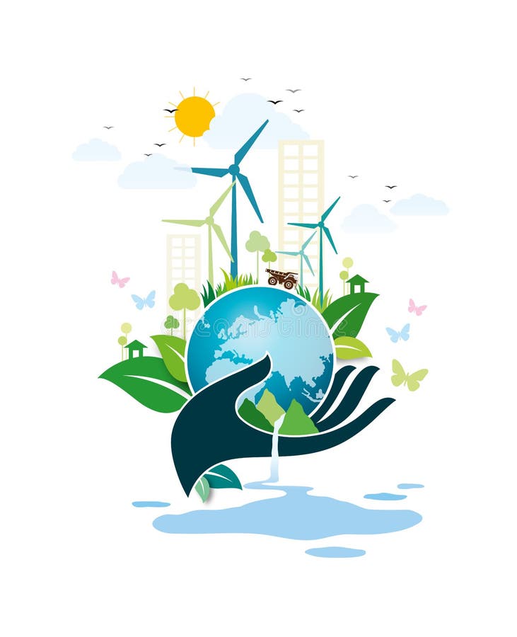 Environment Concept stock illustration. Illustration of plant - 77714851