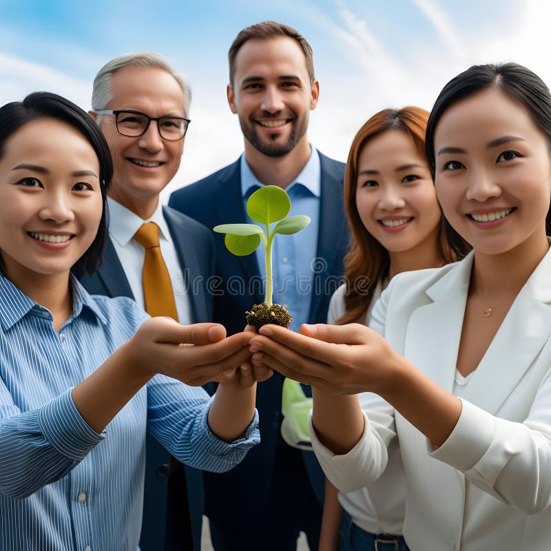 Environment cooperation. stock illustration. Illustration of learning ...