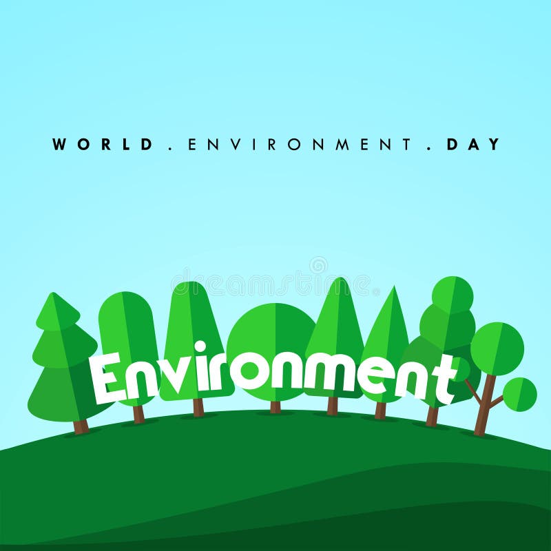 . Environment Day Design. World Forest Day. Flat Landscape Design ...