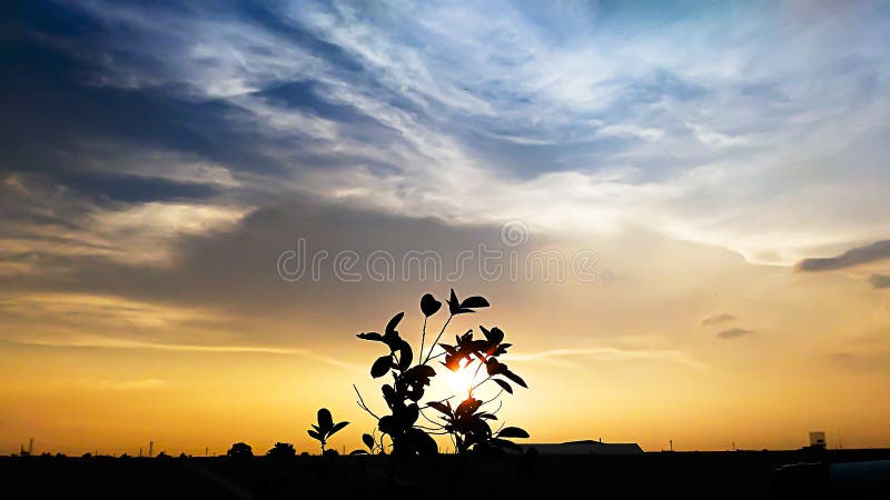 Environment of the Day in the Evening, Calm of City before Sunset ...