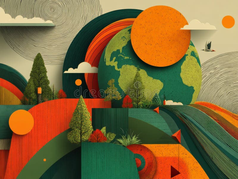 Environment Earth Day Ecology Background Stock Illustration ...