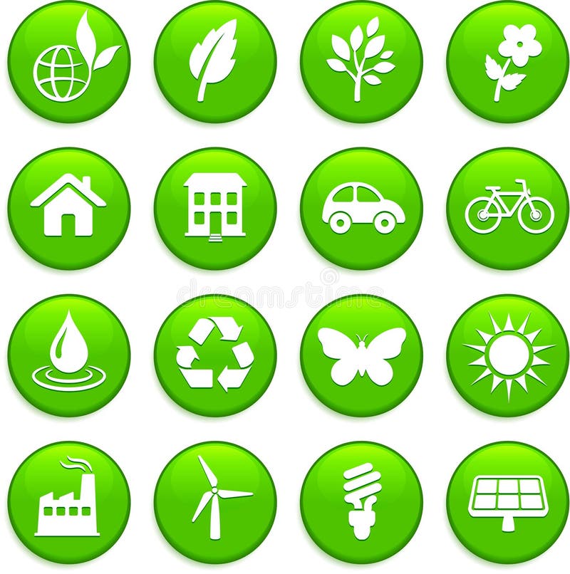 Environment icon set stock vector. Illustration of planet - 11184881